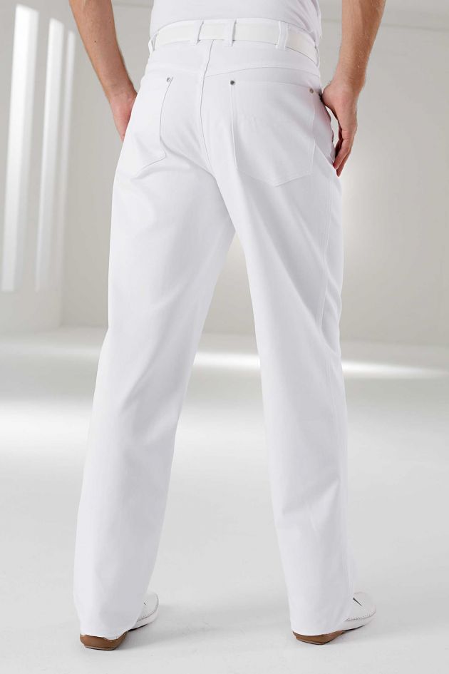 pantalon blanc homme coupe droite